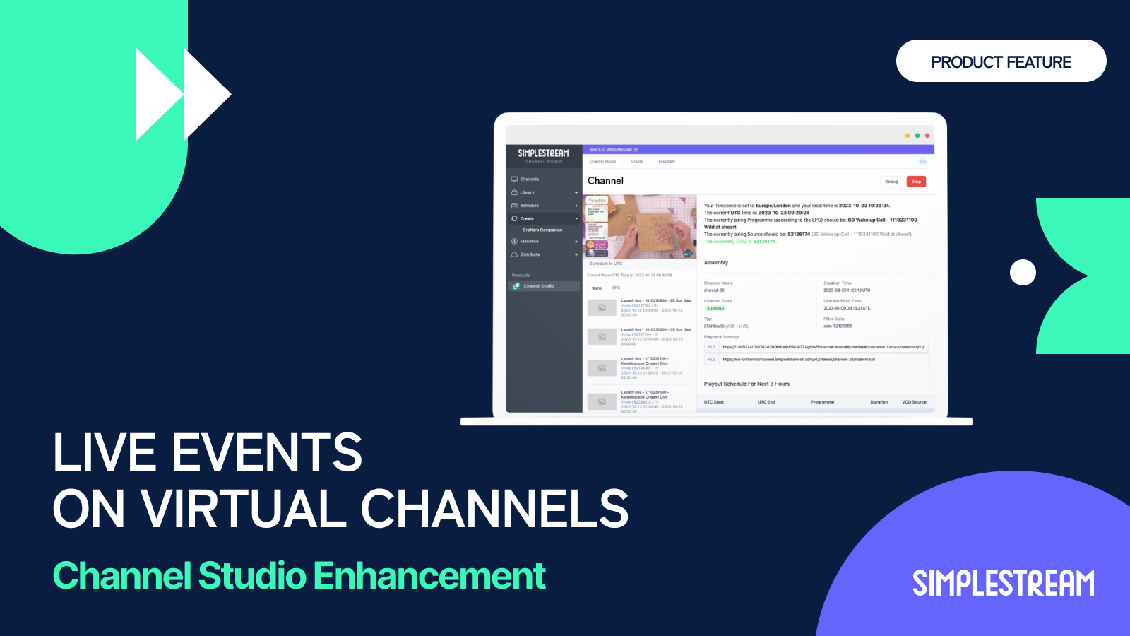 Product Feature - Live Events on Virtual Channels